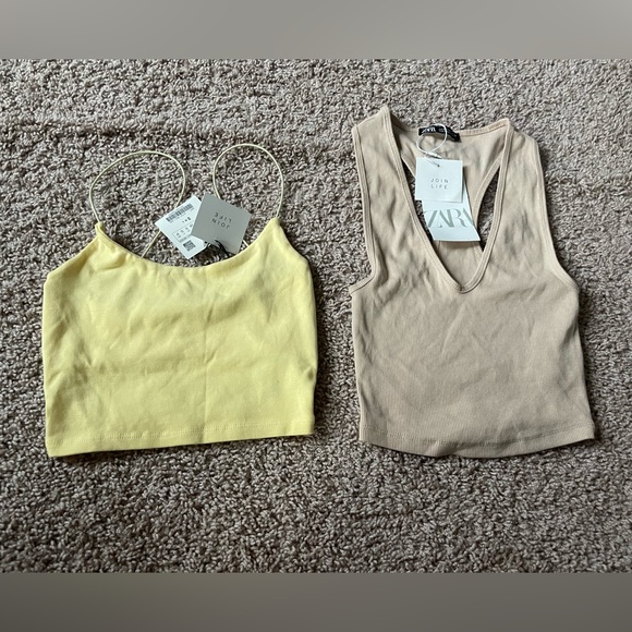Zara | Tops | Zara Cropped Tops | Poshmark